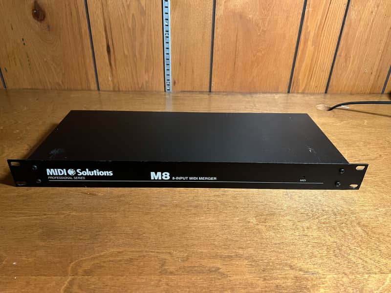 MIDI Solutions M8 8-Input Active MIDI Merger Rack | Reverb