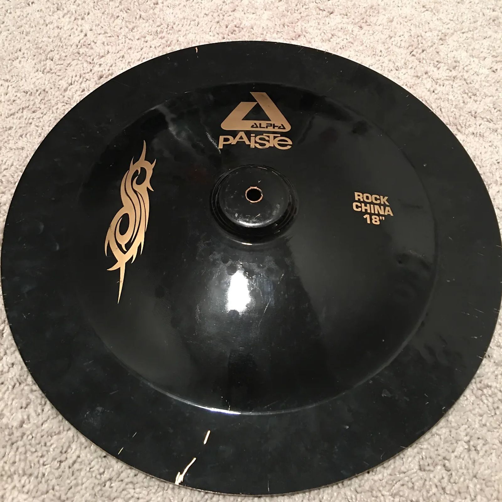 Paiste 18" Black Alpha Slipknot Edition Rock China Cymbal | Reverb