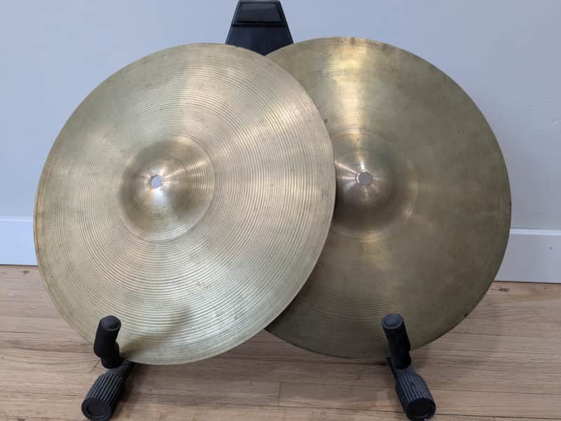 Rogers SS by Azco 14" Hi Hat Cymbal Pair 1960s | Reverb
