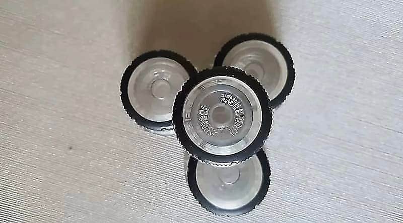 4 Piece Ibanez Sure Grip III Control Knobs in Transparent | Reverb