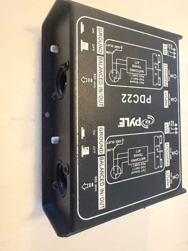 Pyle PDC22 Dual 1/4'' Instrument To Balanced & Unbalanced | Reverb