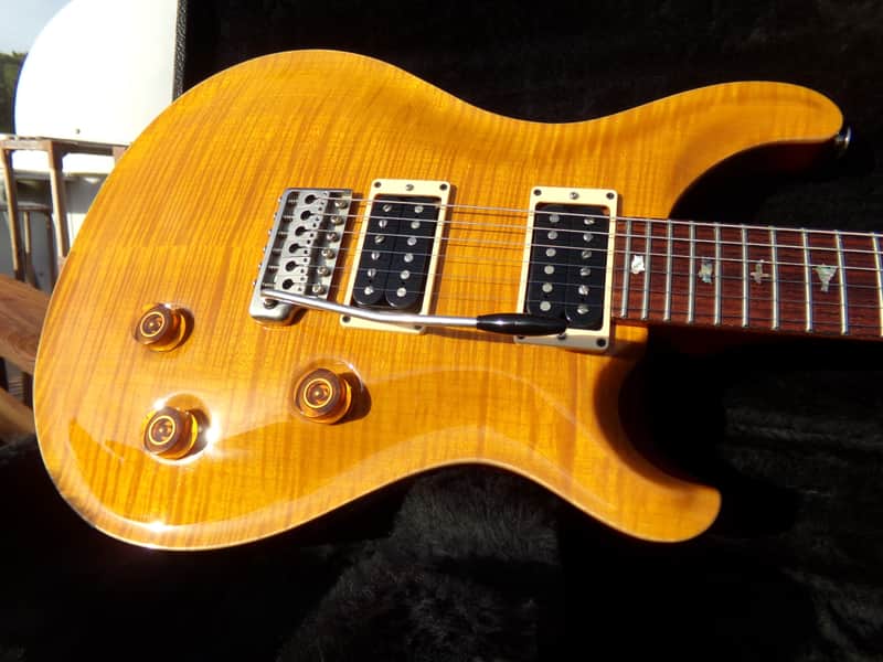 1996 PRS Custom 24 - Santana Yellow, '10' Top, | Reverb Canada