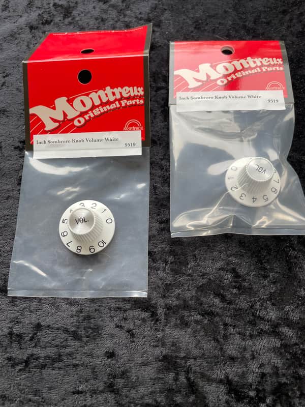 Montreux Jazzmaster white witch hat volume knob | Reverb