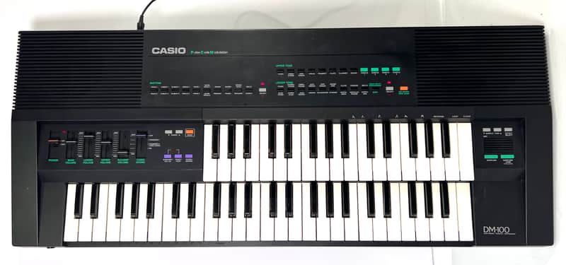 Casio DM-100 1980s Double Decker Keyboard Synth Sampler w/ | Reverb