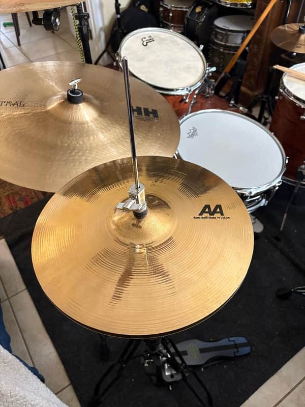 Sabian AA Raw Bell 14-inch Hi-Hat Cymbals | Reverb