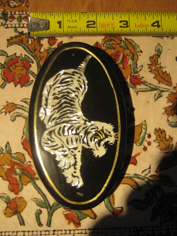 Jerry Garcia Tiger Cover-plate 2026 - Inlayed pearloid, brass | Reverb