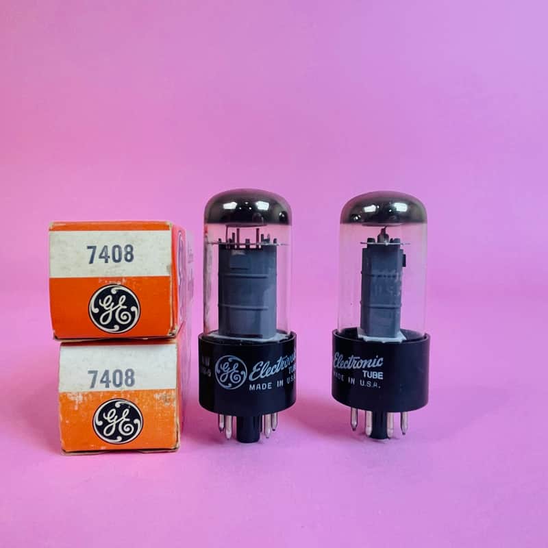 NOS GE 7408/6V6GT Matched Pair Vintage Vacuum Tubes | Reverb