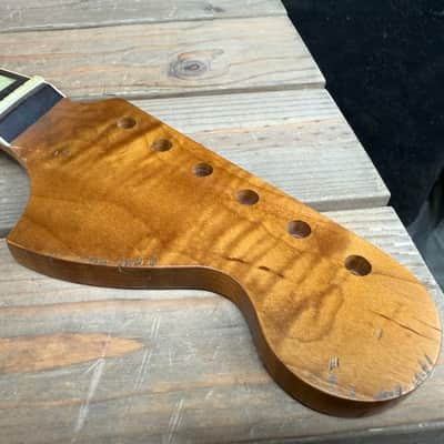 Real Life Relics Nitro 3A Curly Flame Maple Roasted | Reverb Australia