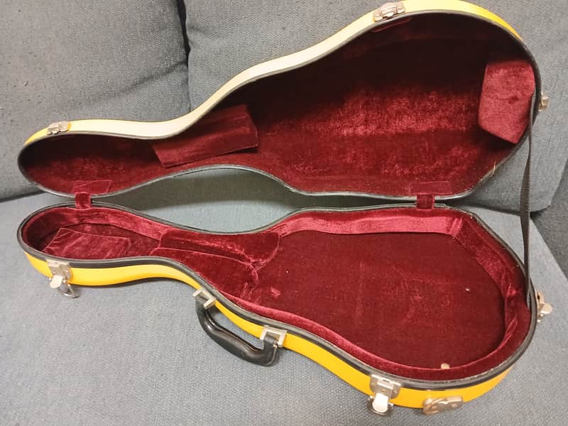 Crossrock Mandolin Fiberglass Hardshell Case - Yellow | Reverb