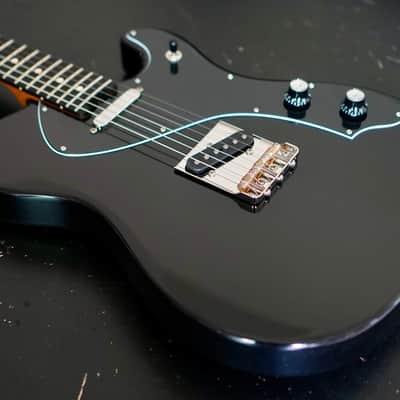 Veritas Custom Texas Miracle Black & Silver Roasted Neck | Reverb