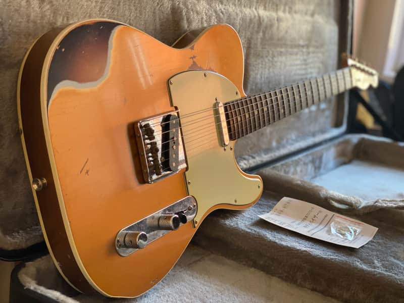 Momose 2019 1960's Telecaster Custom Aged Nitro Aztec Gold | Reverb
