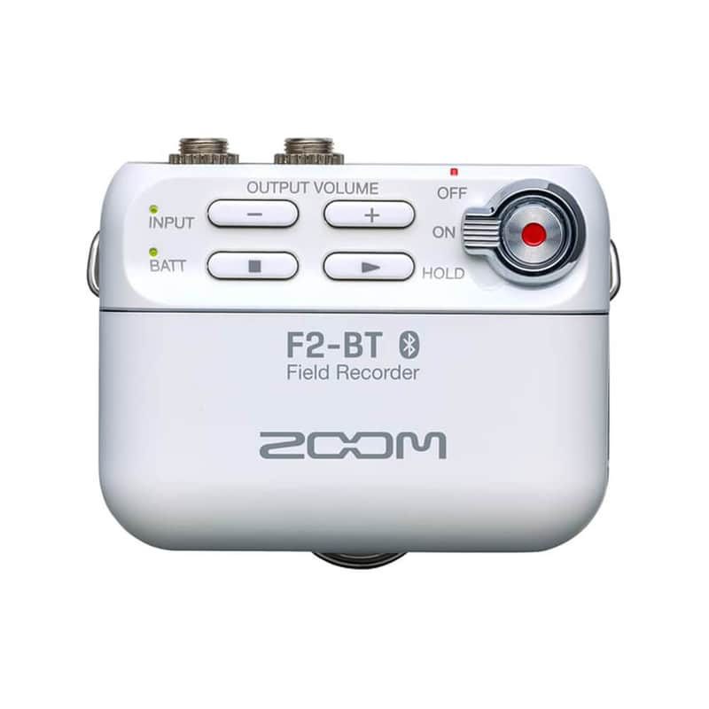 Zoom F2-BT Compact Field Recorder with Lavalier Mic - White | Reverb