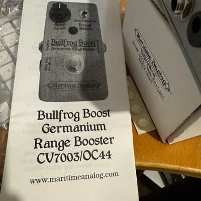 Maritime Analog Bullfrog Boost Germanium Treble | Reverb Australia