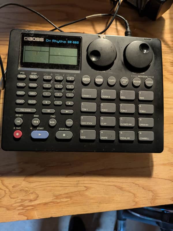 BOSS drum machine DR-660 DR-660 1990's - black | Reverb