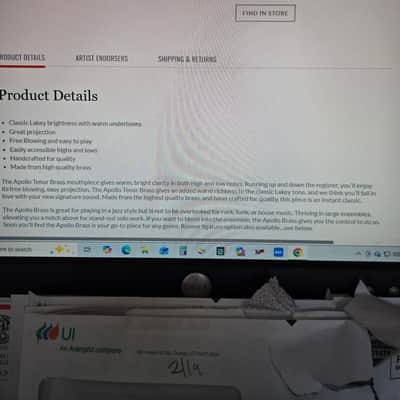 Claude Lakey Apollo Rodium Tenor 7* 2020 - Brass Rodium PLate | Reverb