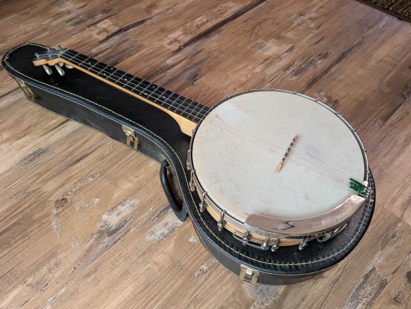 Lyon & Healy F Style 4 String Open Back Tenor Banjo Maple | Reverb