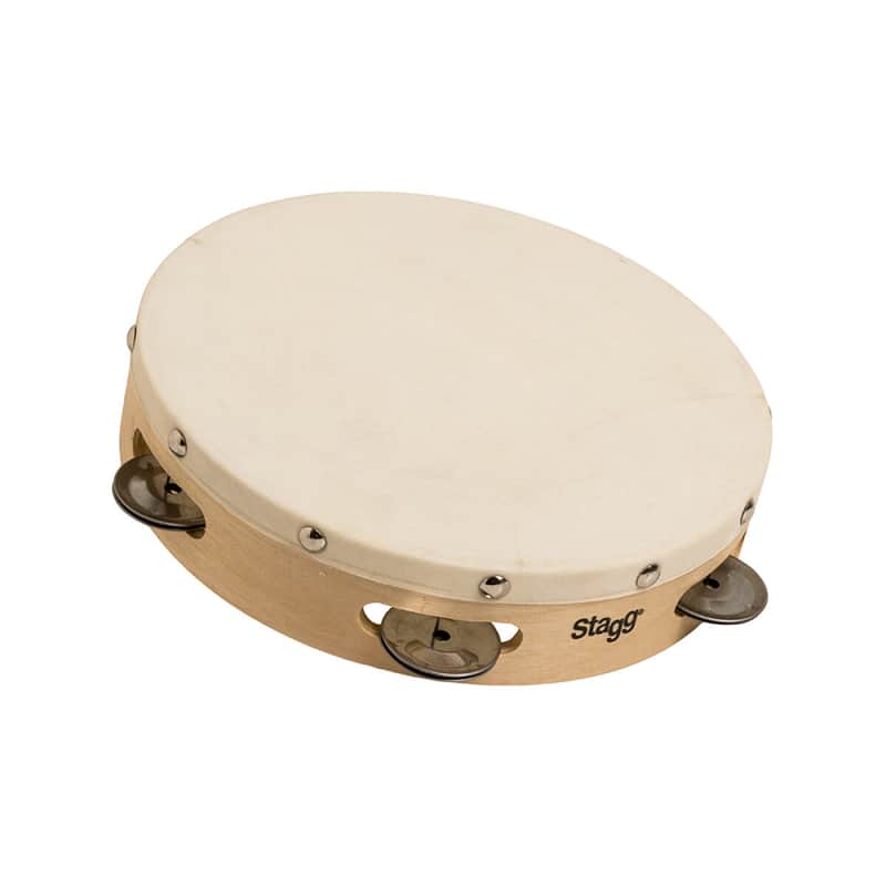 Stagg 8" Pretuned Tamborine Wood 1 Row | Reverb
