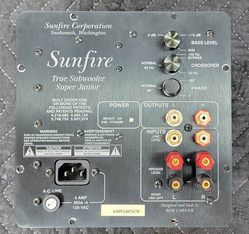 Used sunfire super junior subwoofer for Sale | HifiShark.com