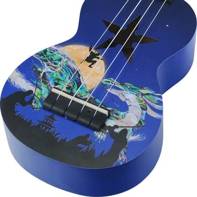 Mahalo MA1NJ Art Series Soprano Ukulele. Ninja Motiff | Reverb