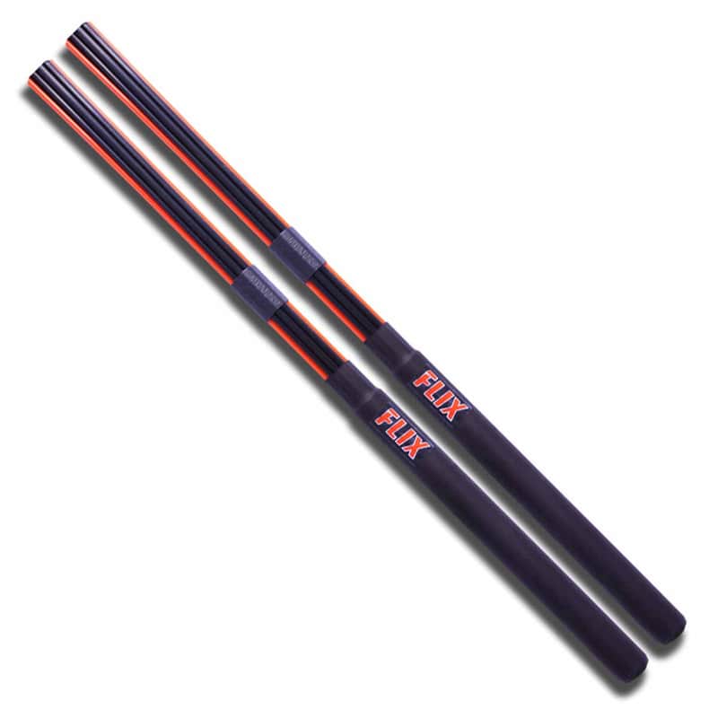 Flix Fibre Heavy Sticks - Black/Orange | Reverb