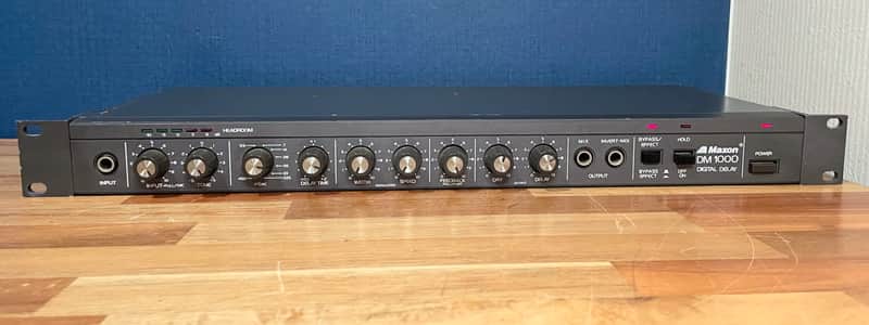 Maxon DM1000 Rack Mount Digital Delay 1980s Gray | Reverb