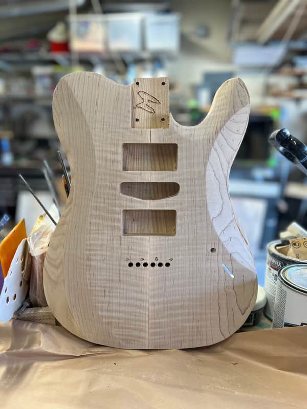 Madlad Instruments Fujin (風神) ORIGINAL shape - Ash with Flame | Reverb