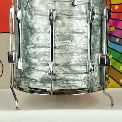 1976 Ludwig Mach 5 Floor Tom, Sky Blue Pearl, 16" x 16", | Reverb