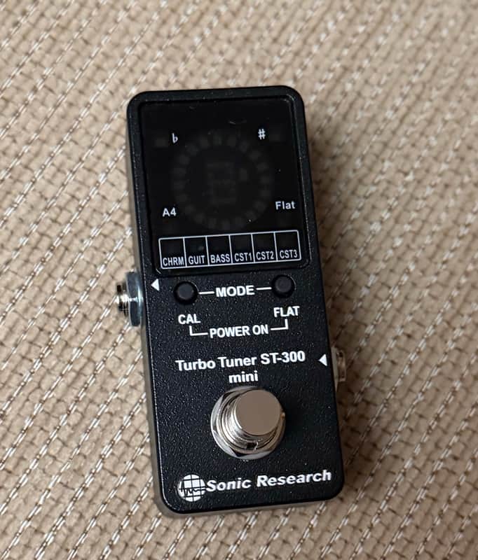 Sonic Research ST-300 Mini Stomp Box Strobe Tuner Pedal | Reverb