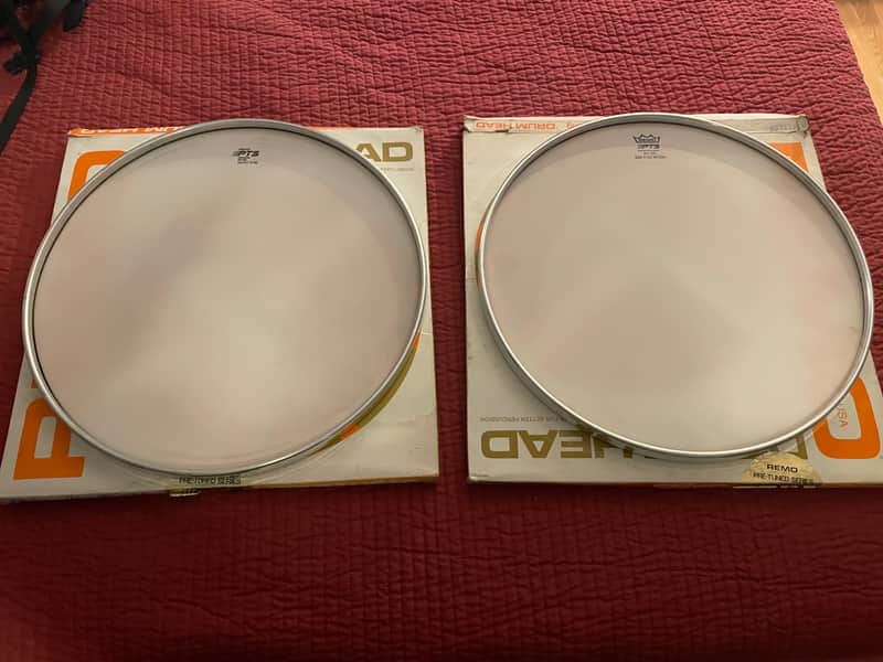 (2) NOS Remo PTS (Pre Tuned Series) 16" Ambassador Mellow | Reverb