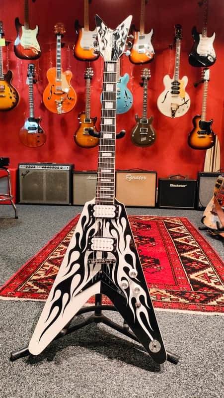 Dean Michael Schenker Custom 2010s - Flames Graphic | Reverb