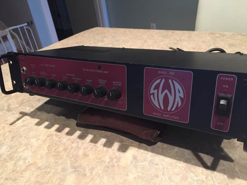 SWR Basic 350 Bass guitar head rare red face version | Reverb