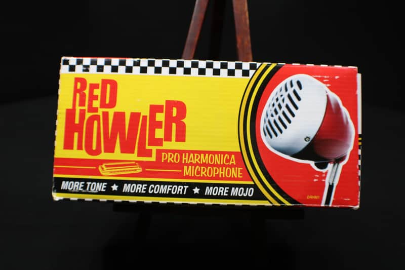 A Red Howler Harmonica Microphone Like New in Original Bow | Reverb