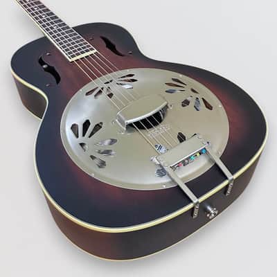 Gretsch G9241 Alligator Biscuit Round-Neck Resonator Acoustic | Reverb