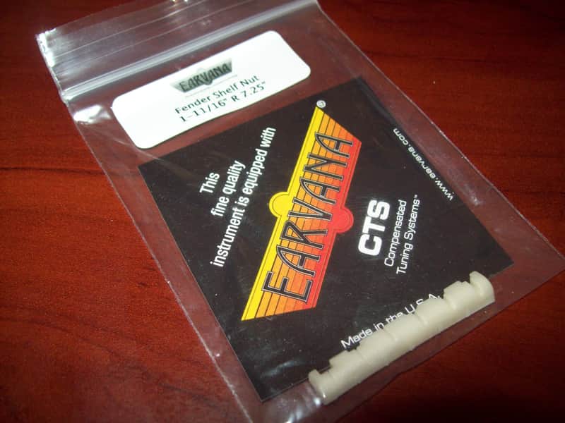 Earvana Drop-In Compensated Nut For Fender, 1-11/16", 7.25" | Reverb
