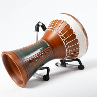 Premium Clay Darbuka Doumbek, Hand-Painted, Transparent | Reverb UK