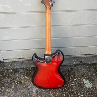 Vintage 1963-1964 Burns Split Sonic solidbody guitar red | Reverb