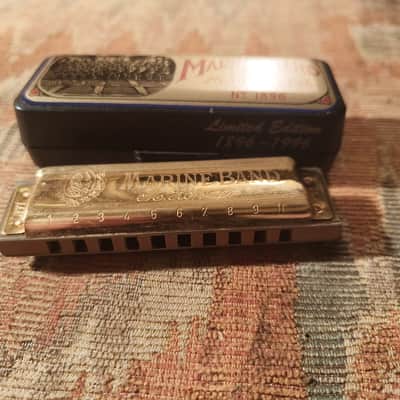 Hohner Marine Band 100th Anniversary Edition 1996 - Gold | Reverb