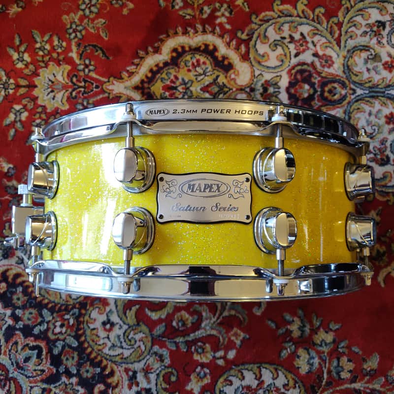 Mapex Saturn Series 14"x5,5" Laser Canary Yellow | Reverb Belgium