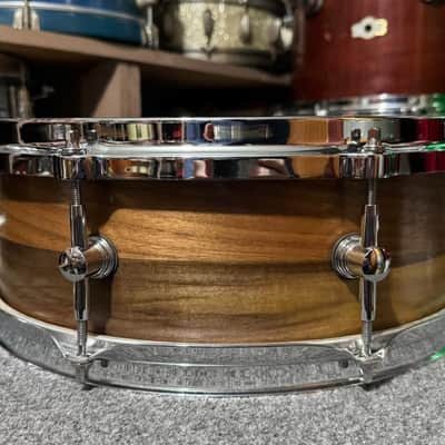 Custom Solid Shell Walnut And Poplar 14x5 Snare Drum | Reverb