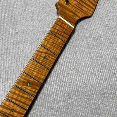 Round end stainless steel 22 frets 5a roasted flame | Reverb Canada