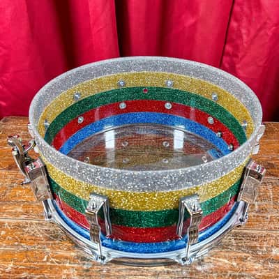 Ludwig 50th Anniversary 6.5x14 Salesman Sparkle Vistalite | Reverb