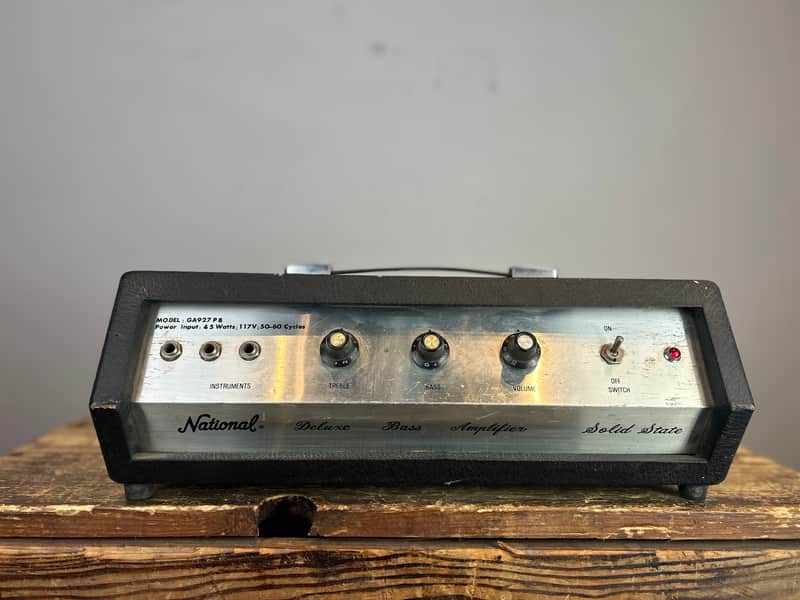 National Deluxe Solid State Bass Amplifier GA927PB 70's | Reverb