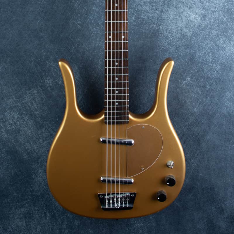 Danelectro Longhorn Baritone Metallic Gold ~ Secondhand | Reverb