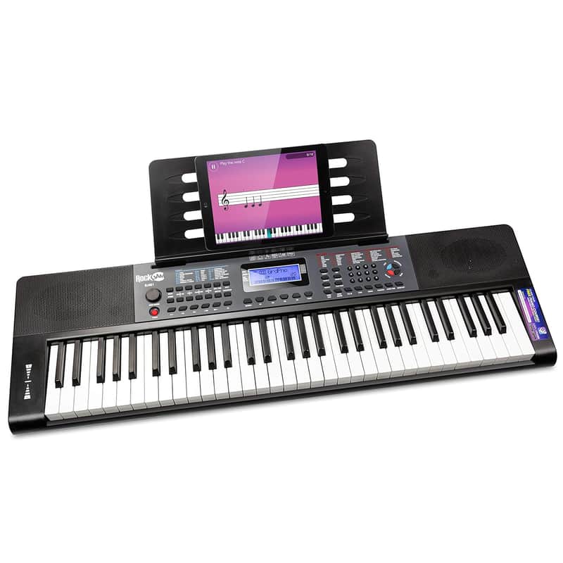 61 Key Keyboard Piano With Pitch Bend, Power Supply, Sheet | Reverb