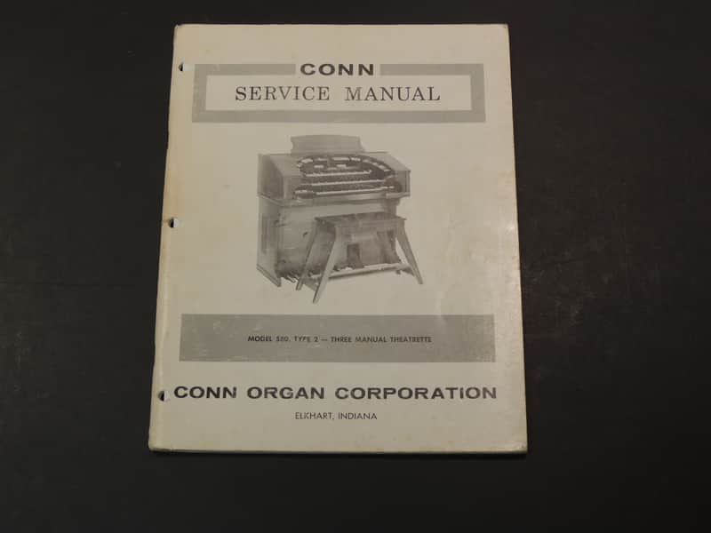 Conn Model 580 Type 2 Service Manual [Three Wave Music] | Reverb