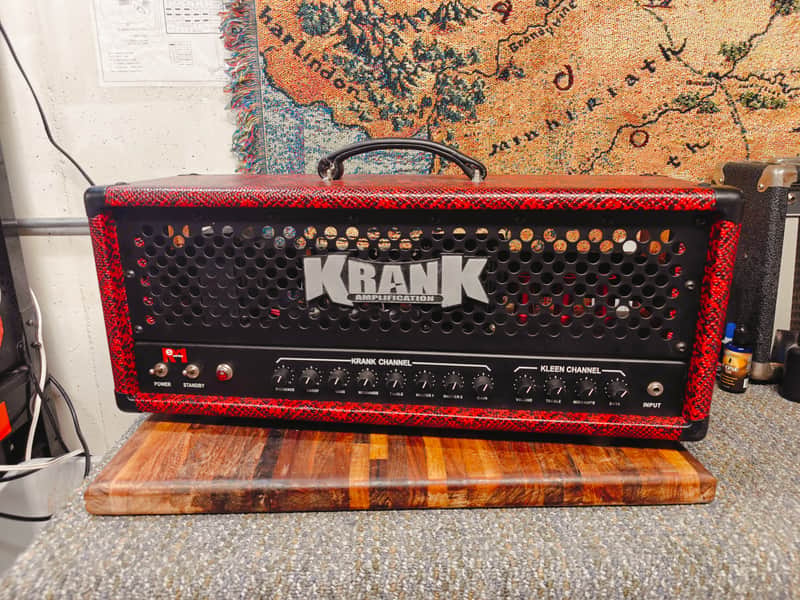 Krank Amplification Rev1 2000s - Custom Red Snake Skin | Reverb