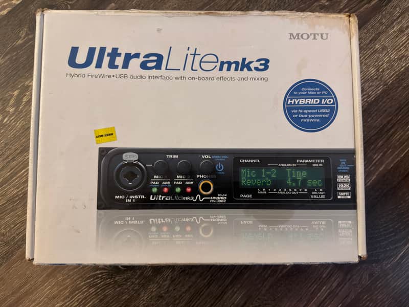 MOTU UltraLite-mk3 Hybrid Firewire / USB Audio Interface 2015 | Reverb