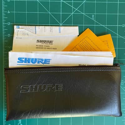 Shure SM57 Cardioid Dynamic Microphone with bag and original | Reverb