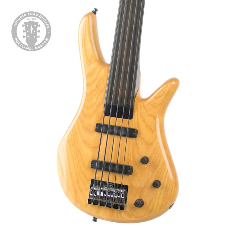 1994 Zon Sonus V Fretless 5-String Bass Natural - Made | Reverb Canada