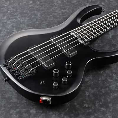 Ibanez BTB625EX Iron Label Black Flat 5-String Electric Bass | Reverb